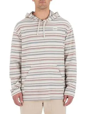 Hurley Striped Hooded Poncho - Bone