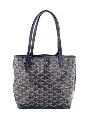 Goyard Anjou Reversible Tote Coated Canvas Mini - Blue