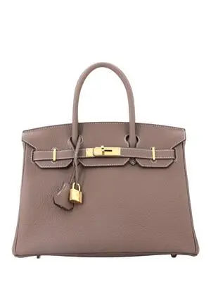 Hermès Birkin 30 Etoupe Togo Handbag Etoupe
