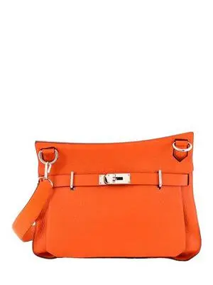Hermès Jypsiere Bag Clemence 34 Orange H