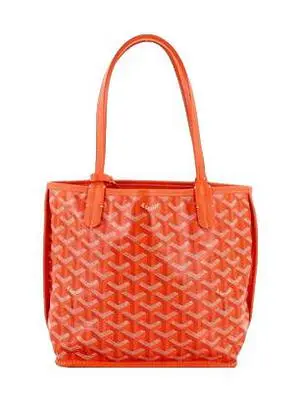 Goyard Anjou Reversible Tote Coated Canvas Mini Orange