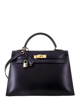 Hermès Kelly Handbag Box Calf With Gold Hardware 32 At Nordstrom Black