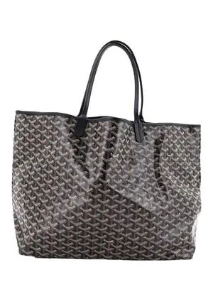 Goyard Saint Louis Tote Coated Canvas Gm - Black