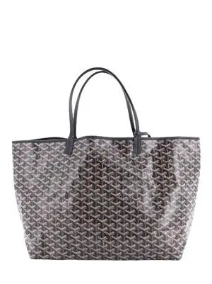 Goyard Saint Louis Tote Coated Canvas Gm - Black