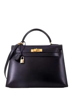 Hermès Kelly Handbag Box Calf With Gold Hardware 32 At Nordstrom Black