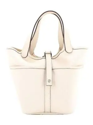 Hermès Cargo Picotin Lock Bag Canvas And Swift Pm Nata