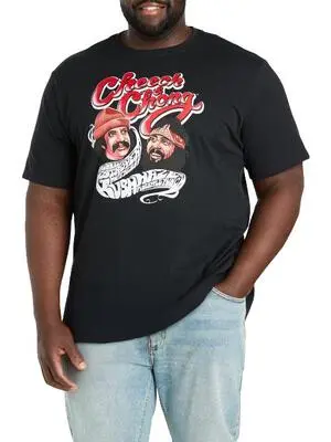 TRUE NATION BY DXL Big & Tall Cheech And Chong Rush Haze Graphic Tee - Black