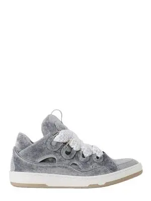 LANVIN Curb Sneakers In Jersey Grey