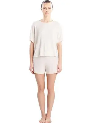 Natori Mila Waffle Everywhere Wedge Top - Ecru