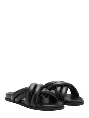 MANGO Padded Crisscross Slide Sandal