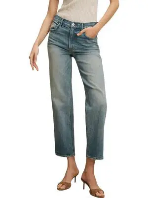Veronica Beard Leah Straight Leg Jeans - Jaw Drop