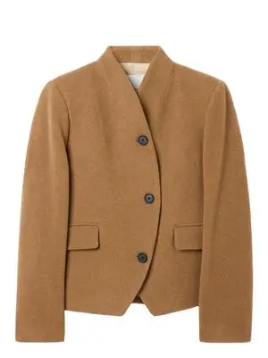 HOUSE OF DAGMAR Short Curved Jacket - Camel