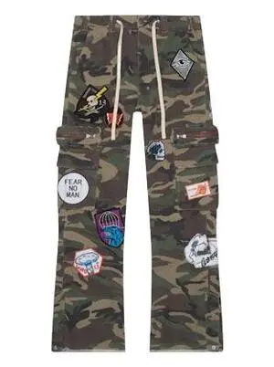 GODSPEED Patchwork Flared Cargo - Pants