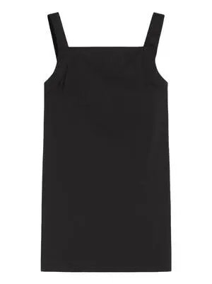 Max Mara Stretch Poplin Top - Black