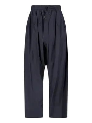 VIVIENNE WESTWOOD Wide Leg Cotton Trousers - Black