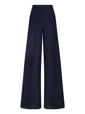VIVIENNE WESTWOOD Wide Leg Cotton Trousers - Blue
