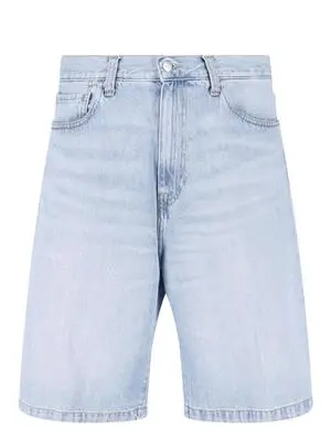 Carhartt Work In Progress Landon Denim Shorts Light Blue