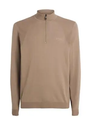 BOSS Momentum Lite Quarter-zip Sweatshirt - Green