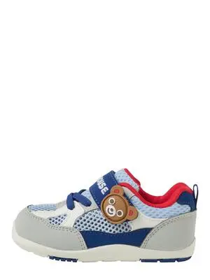 MIKI HOUSE Bear Appliqué Sneakers - Blue