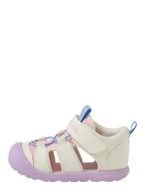 MIKI HOUSE Mesh-panel Velcro Sandals - White