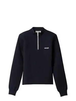 Miu Miu Wool Half-zip Sweatshirt - Blue