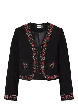 Rixo Oliwia Embellished Jacket - Black