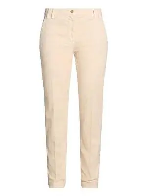 MANILA GRACE Tapered Twill Pants - Beige