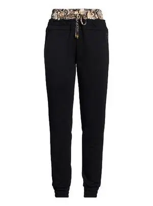 Just Cavalli Cotton French Terry Track Pants - Black