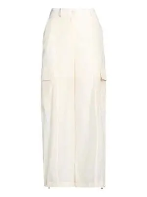 Peserico Cotton-silk Blend Cargo Pants - White