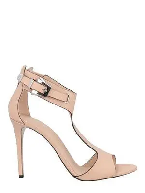 LE SILLA Leather Sandals With Appliqués - Pink