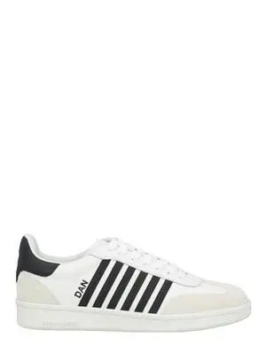 Dsquared2 Leather And Suede Low-top Sneakers - White