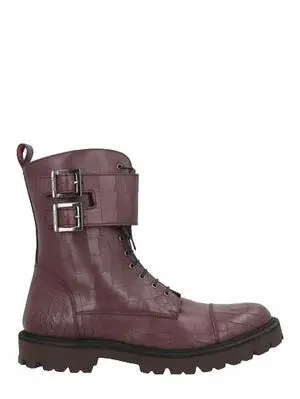POLLINI Calfskin Ankle Boots - Red