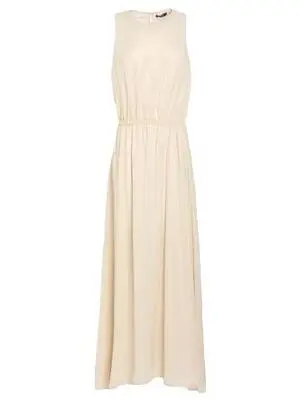 Peserico Maxi Dress Polyester - Beige