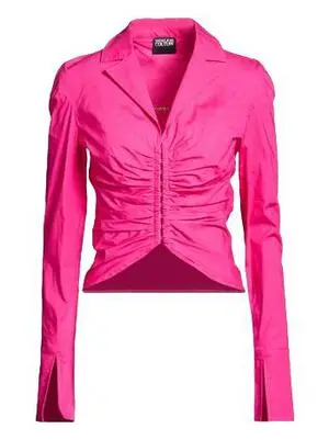 Versace Shirt In Cotton And Elastane - Fuchsia