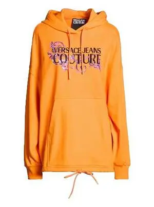 Versace Cotton French Terry Sweatshirt - Orange