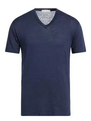 DANIELE FIESOLI T-shirt Size Linen, Elastane - Navy