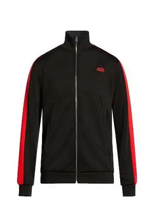 Alexander McQueen Jersey Sweatshirt With Embroidered Logo - Black