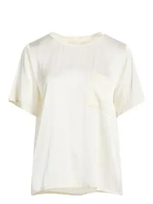 MANILA GRACE Satin Top - White