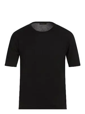 ROBERTO COLLINA Cotton Knit Sweater - Black