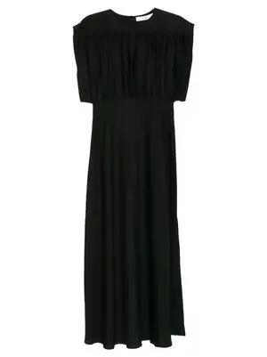 TELA Buttoned Maxi Dress - Brown