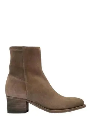 Officine Creative Denner 127 Zip Buffalo Leather Boots - Brown