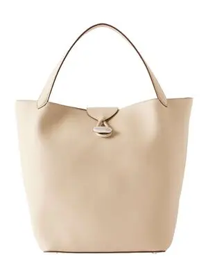 Savette The Anello Leather Tote Neutral