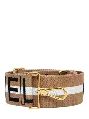 COCCINELLE Logo-jacquard Bag Strap - Neutrals