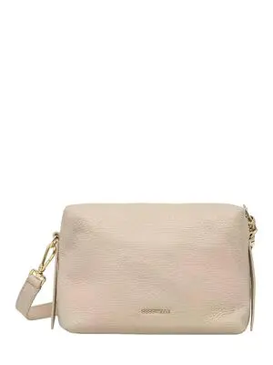 COCCINELLE Nory Leather Crossbody Bag Neutrals