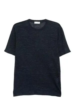 ROBERTO COLLINA Round-neck Short-sleeve T-shirt - Blue
