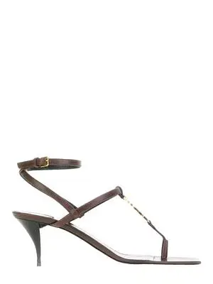 SAINT LAURENT Heeled Sandals With Logo Detail