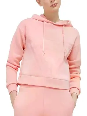 Guess Drawstring Hooded Sweatshirt - Pink