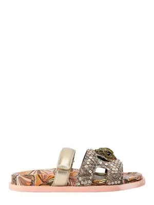 Kurt Geiger Eagle Sequin Cut-out Sandals - Neutrals