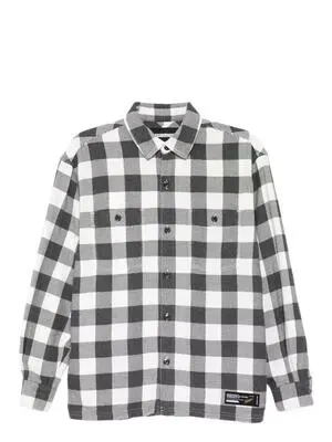 NEIGHBORHOOD Garment Dyed Check Shirt - White