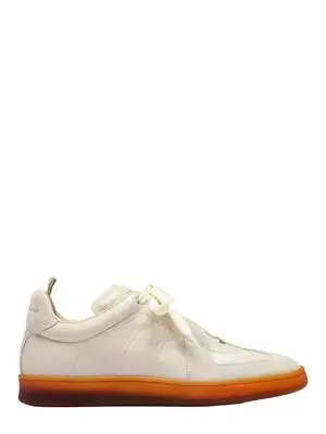 Officine Creative Militia 102 Panelled Leather Sneakers - Neutrals